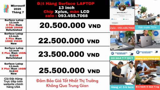 Surface Laptop 13 inch- Snapdragon X Plus 2025- Nhập khẩu Mỹ