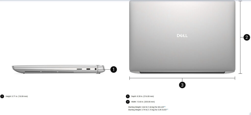 Dell 14 Premium DA14250 Ultra 7 255H / 14.5",3.2K, OLED, Touch